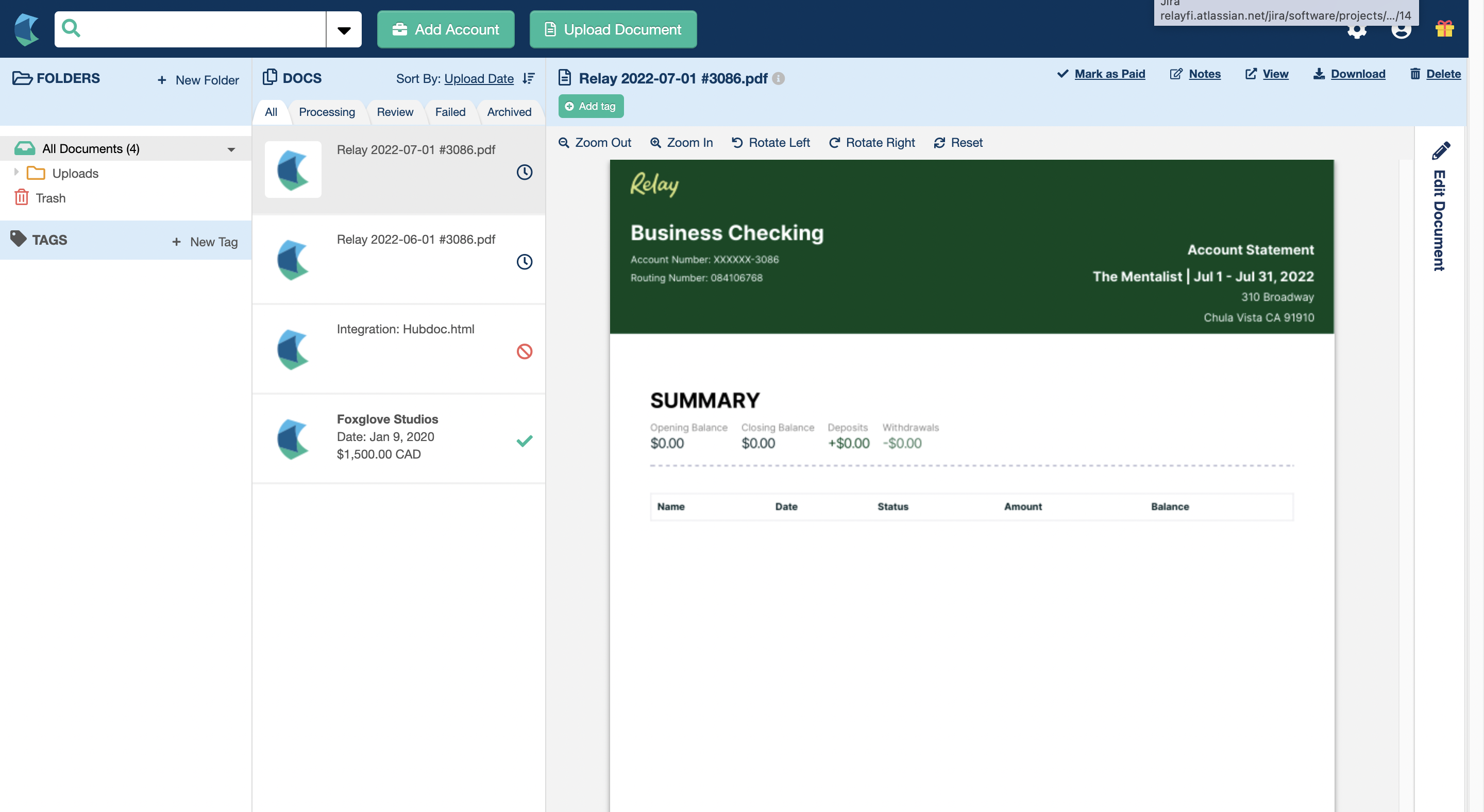 Exporting your account statements to Hubdoc, Receipt Bank, and more ...