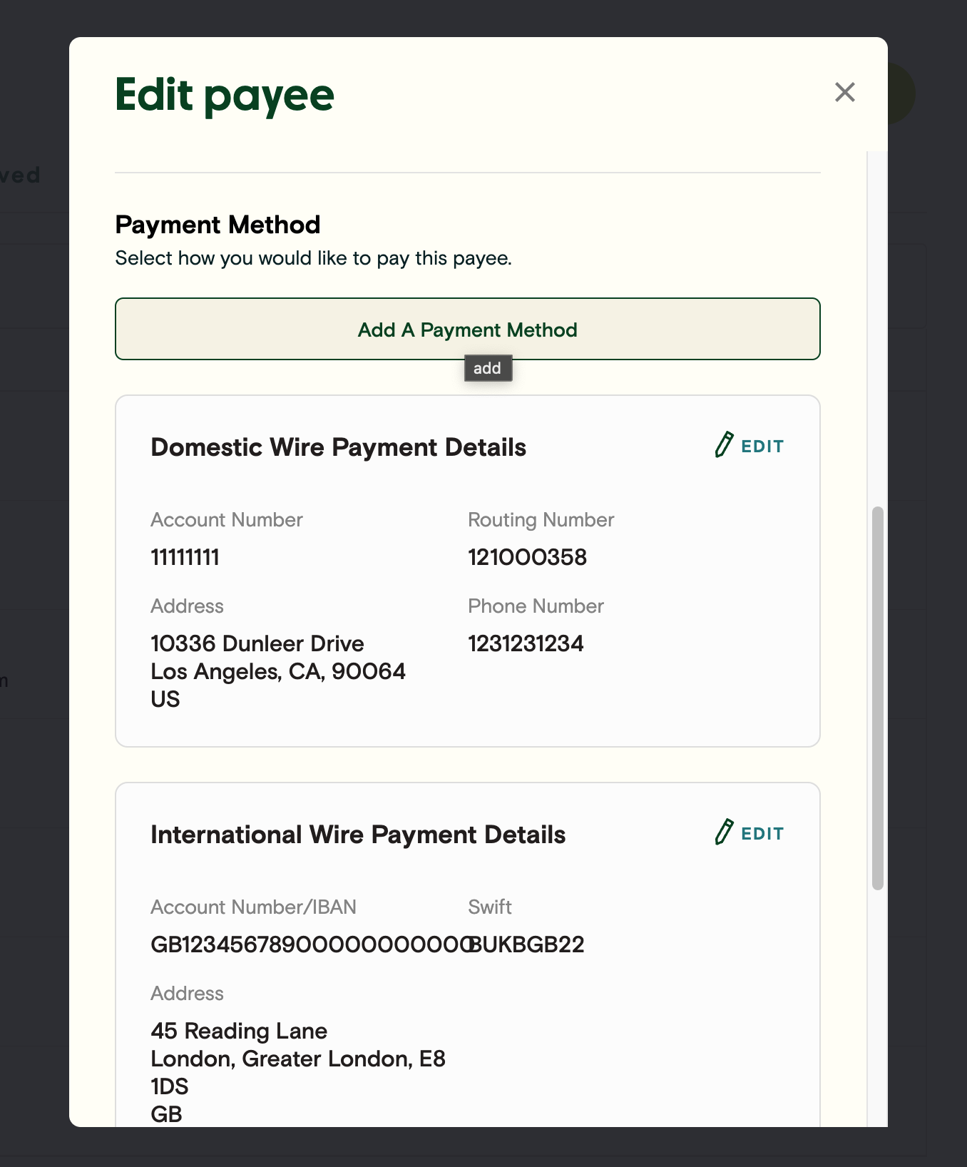 Requesting payment information from payees – Relay Financial